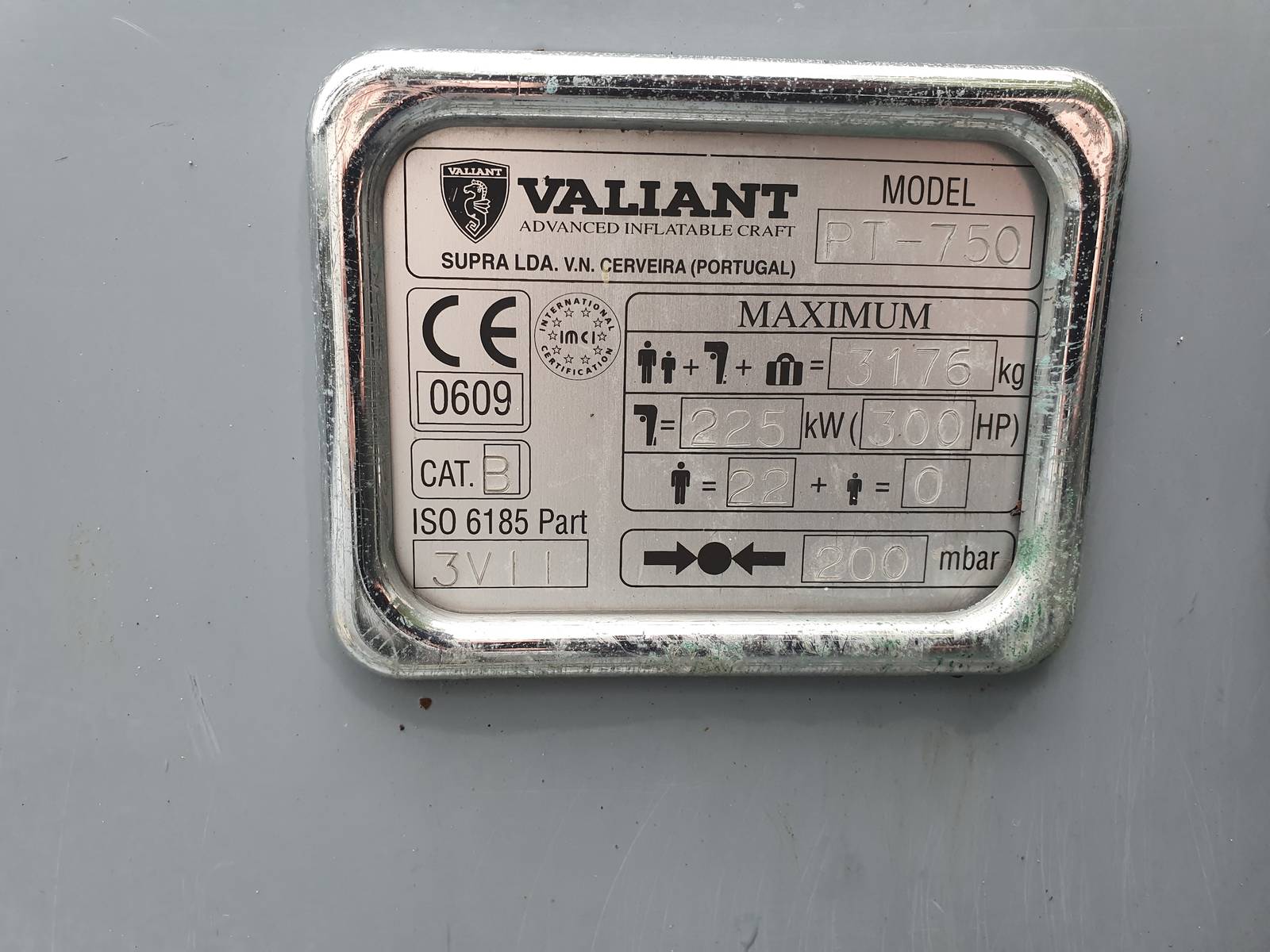 Valiant Patrol 750 2007 Yacht Boat For Sale in Wicklow,Ireland - €18000